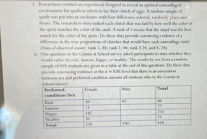 Solved Final assignment in Statistics and Probability (in | Chegg.com