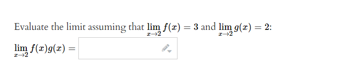 Solved Evaluate the limit assuming that limx→2f(x)=3 ﻿and | Chegg.com