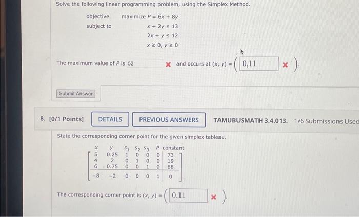 Solved Solve the following linear programming problem, using | Chegg.com