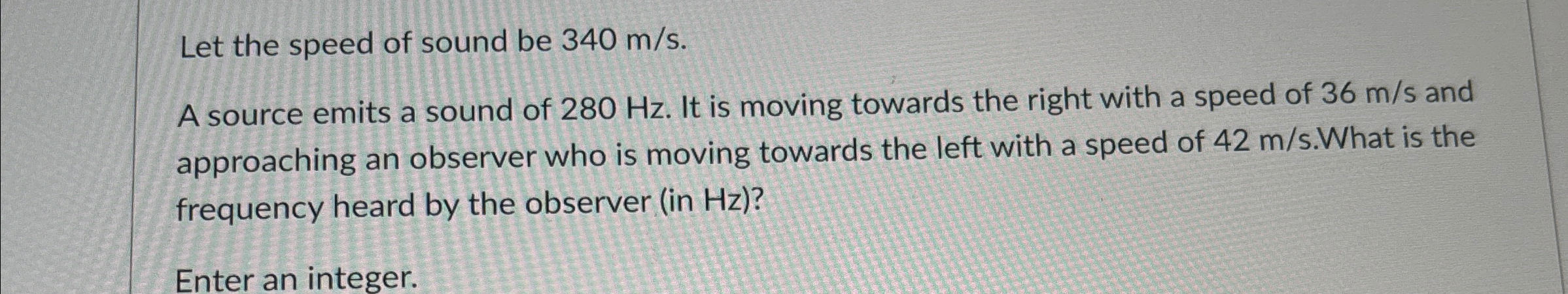 Solved Let the speed of sound be 340ms.A source emits a | Chegg.com
