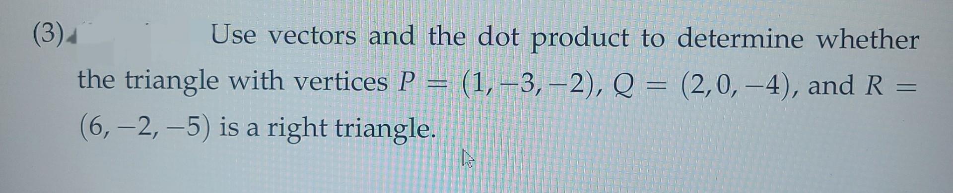 Solved 3) Find the vector equation of the line that passes | Chegg.com