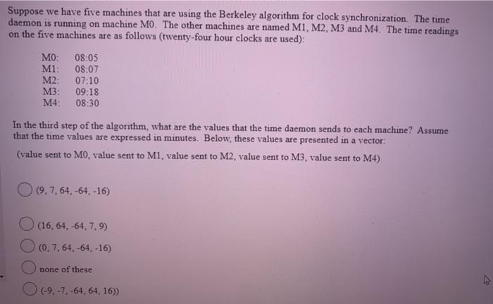 Solved Suppose we have five machines that are using the | Chegg.com