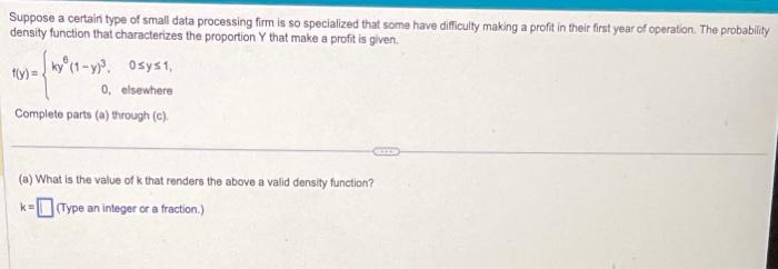 Solved Suppose a certain type of small data processing firm | Chegg.com