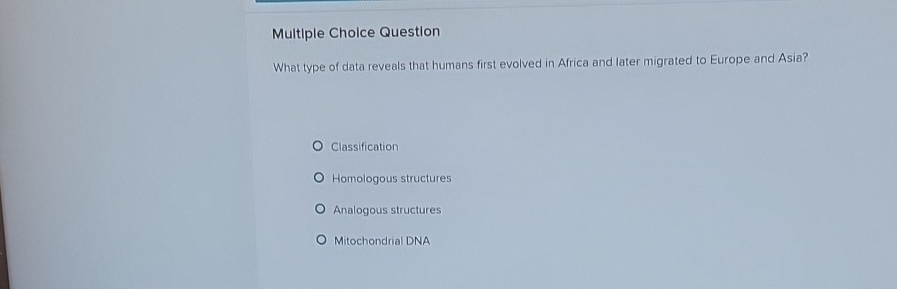 Solved Multiple Cholce QuestionWhat type of data reveals | Chegg.com