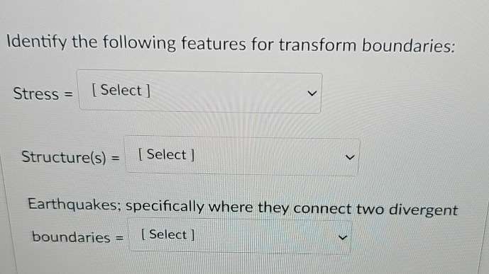 Solved Identify the following features for transform | Chegg.com