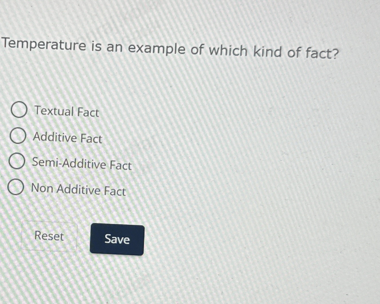 Solved Temperature is an example of which kind of | Chegg.com