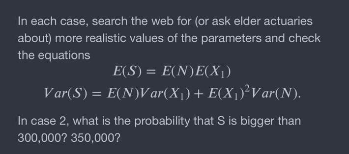 Solved Graded project 2: Compound random variables Work in | Chegg.com