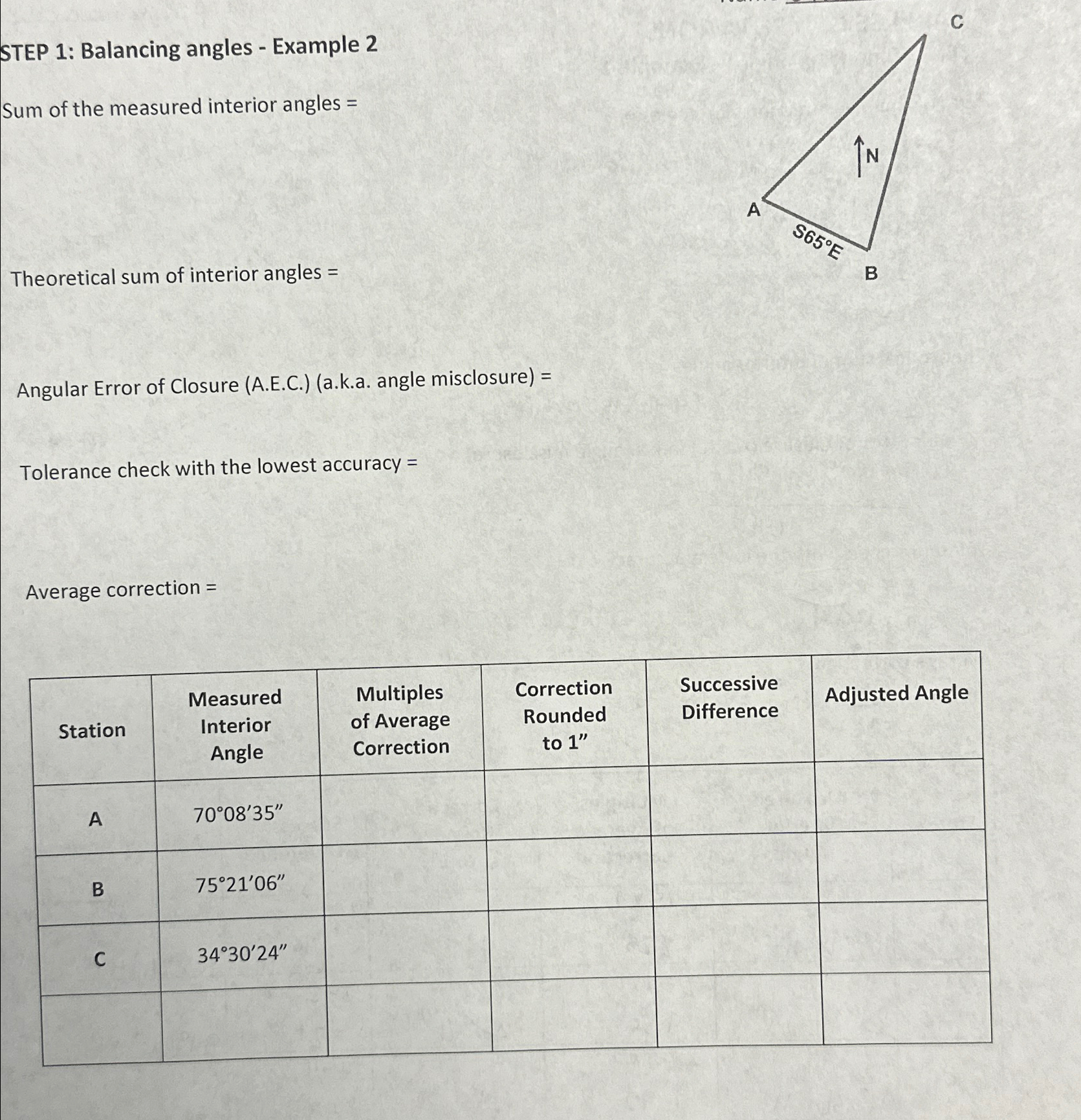 Solved Step 1 Balancing Angles ï Example 2sum Of The Chegg