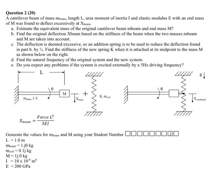 Solved #Mechanical Vibrations, i will Upvote for CORRECT | Chegg.com