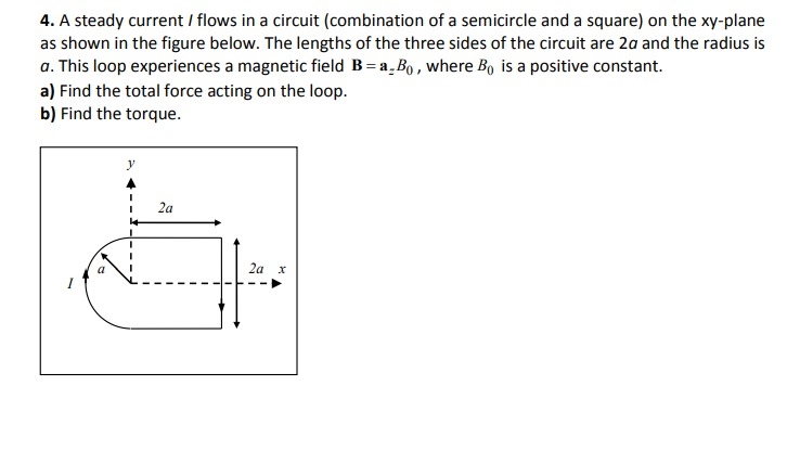 Solved A steady current I flows in a circuit (combination of | Chegg.com