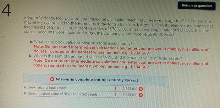Solved Klingon Widgets, Incorporated, purchased new cloaking | Chegg.com
