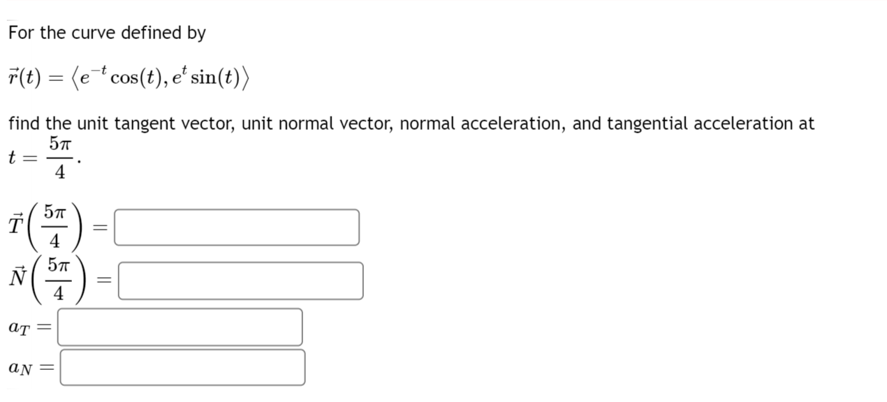 Solved For the curve defined | Chegg.com