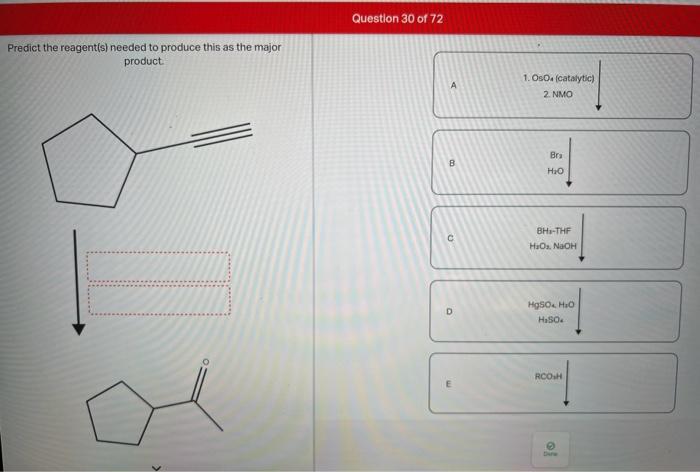 Solved Choose the best reagents to complete the reaction | Chegg.com
