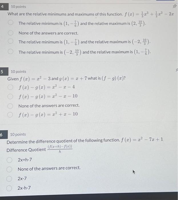 Solved 10 points Is the following function symmetric with | Chegg.com