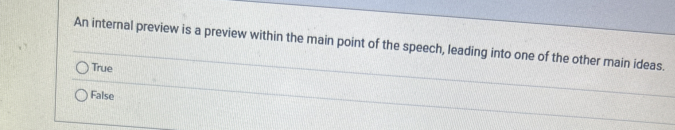 Solved An internal preview is a preview within the main | Chegg.com