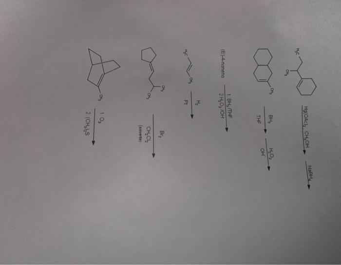 Dibuja el producto principal con su estequiometría | Chegg.com