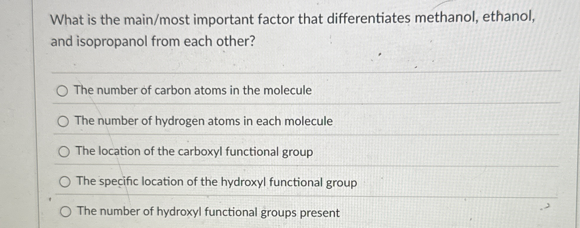 What is the main/most important factor that | Chegg.com