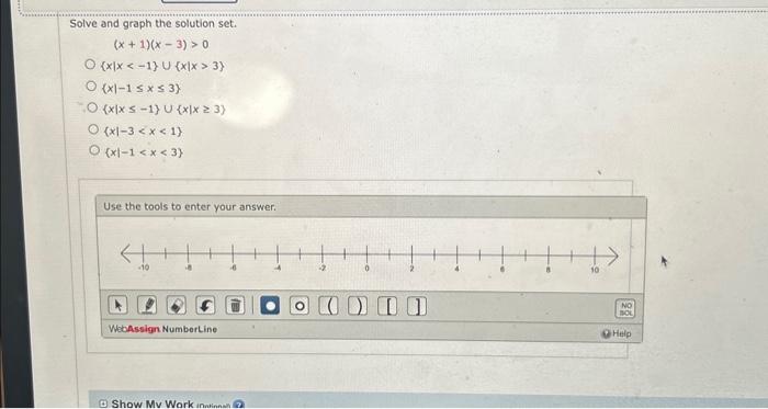Solved Solve and graph the solution set. | Chegg.com