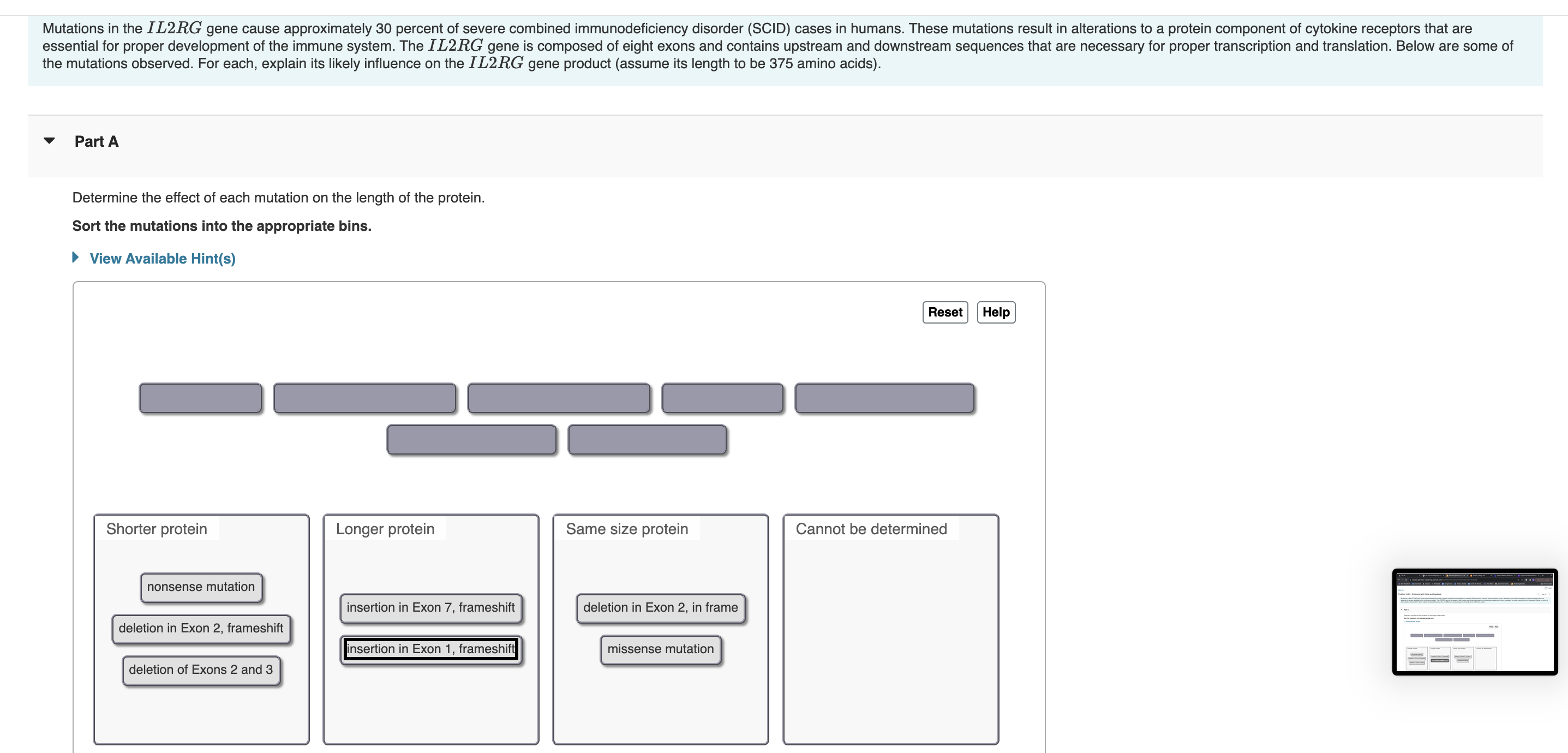 Solved Determine the effect of each mutation on the length | Chegg.com