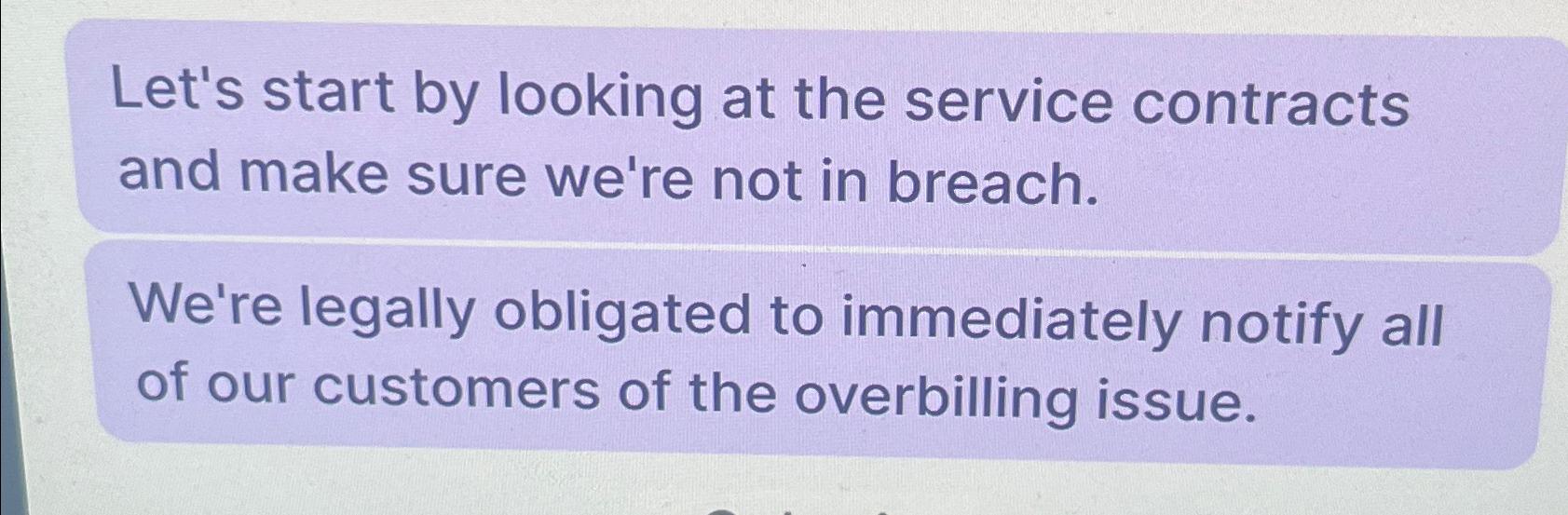 Solved Let's start by looking at the service contracts and | Chegg.com