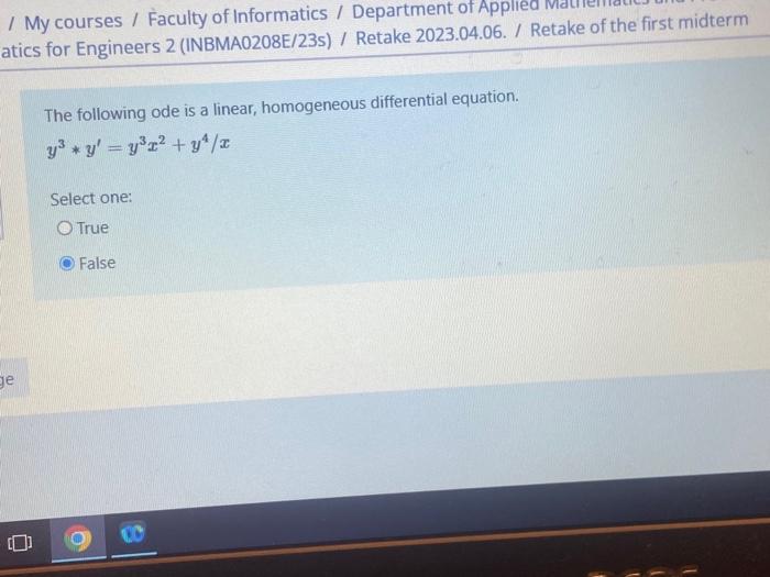 Solved My courses / Faculty of Informatics / Department of | Chegg.com