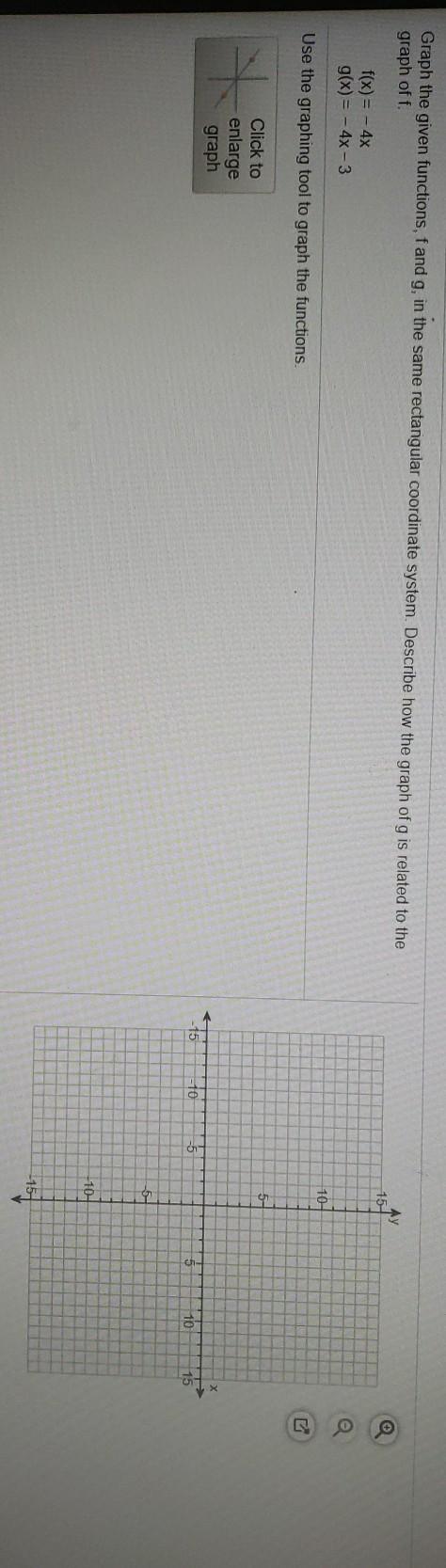 Solved Graph the given functions, fand g, in the same | Chegg.com