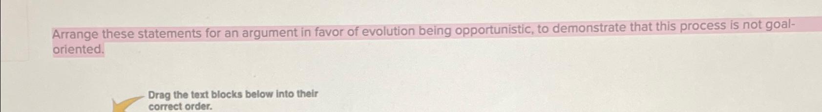Solved Arrange these statements for an argument in favor of | Chegg.com