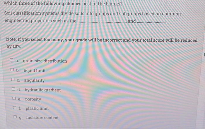Solved Which three of the following choices best fit the | Chegg.com