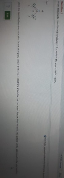 Solved Question Draw acceptable contributing structure(s) | Chegg.com