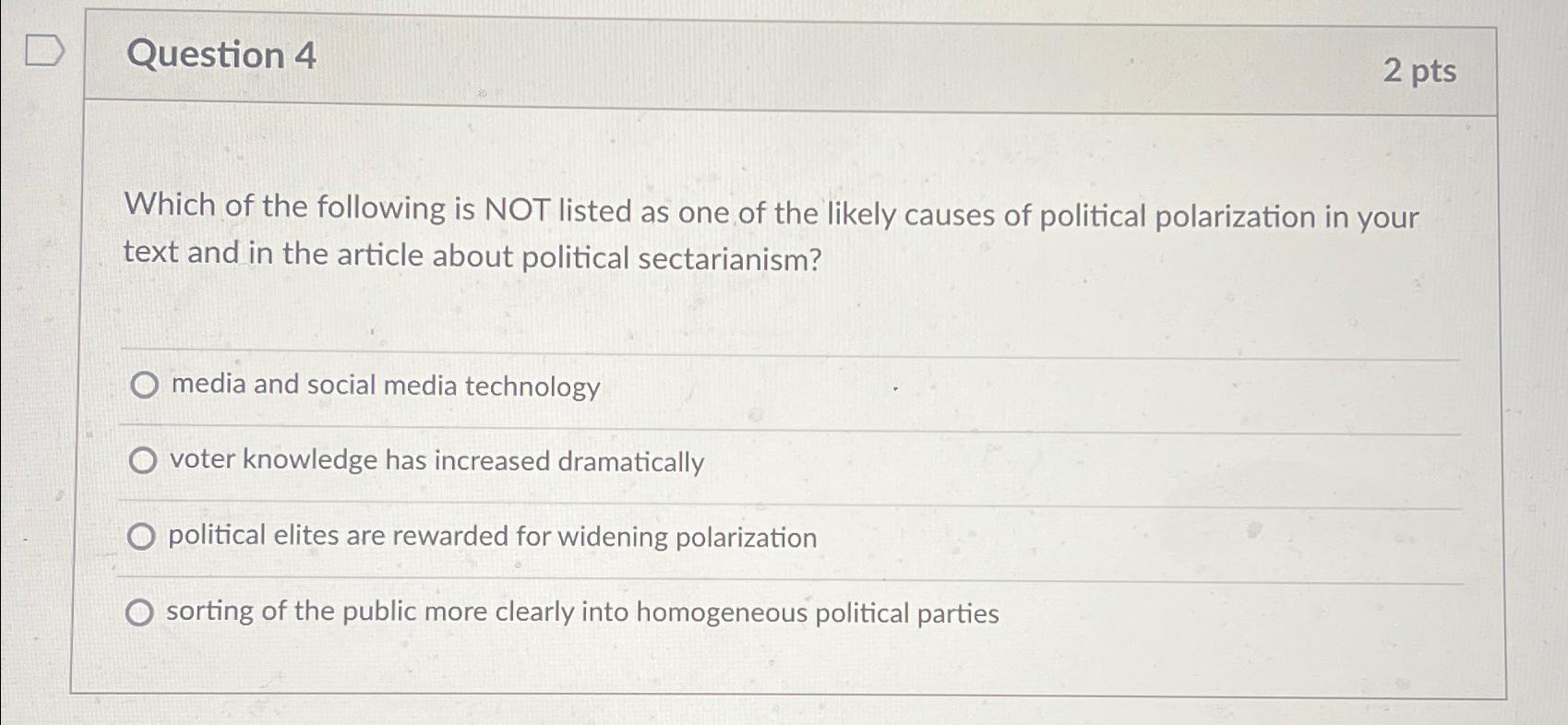 Solved Question 42 ﻿ptsWhich of the following is NOT listed | Chegg.com