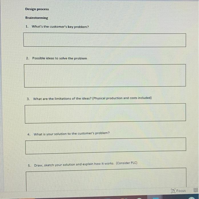 Solved Product design worksheet Definitions Product A good, | Chegg.com
