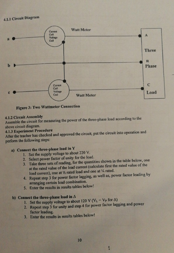 Solved Experiment #1: Balanced Three-Phase Circuits Part | Chegg.com