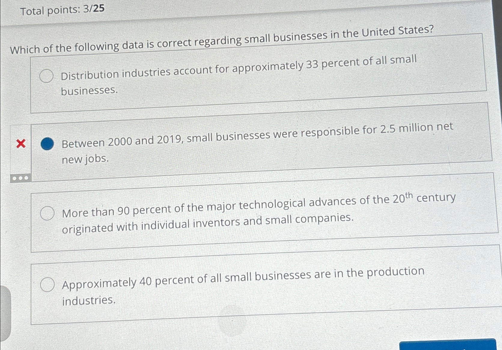 Solved Total points: 325Which of the following data is | Chegg.com