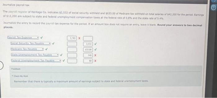 Solved Journalize payroll tax The payroll reglater of | Chegg.com