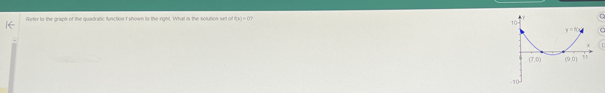 Solved Referred to the graph of the quadratic function F | Chegg.com