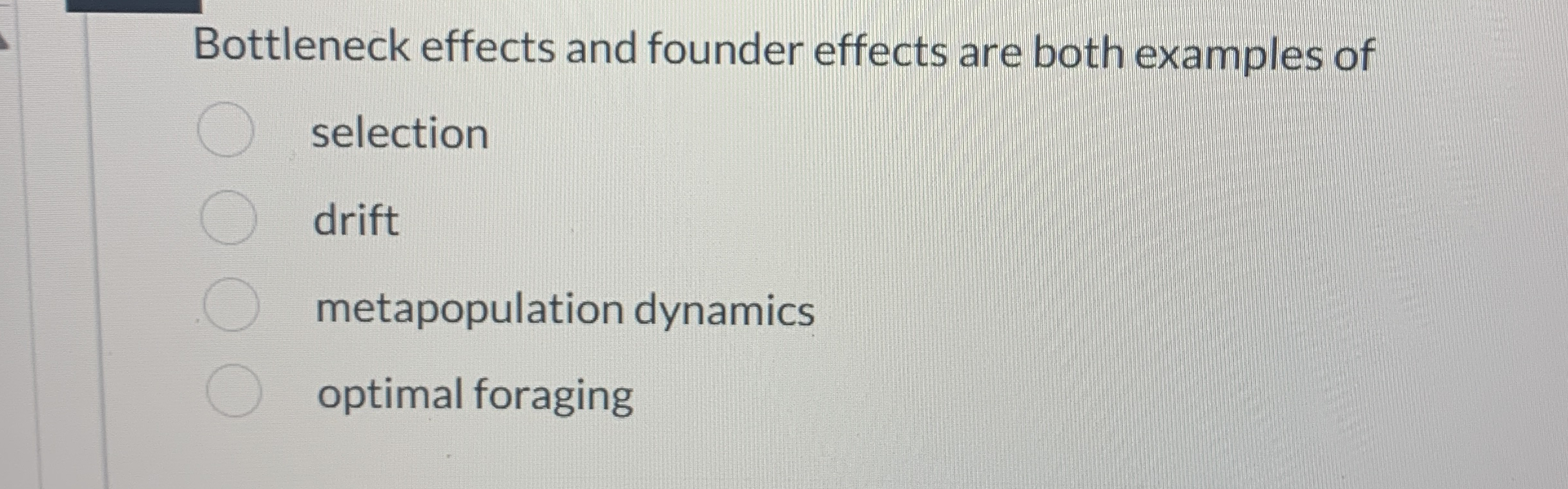 Solved Bottleneck effects and founder effects are both | Chegg.com