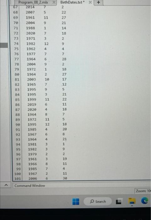 Solved Command Window Command Window Command Window - | Chegg.com