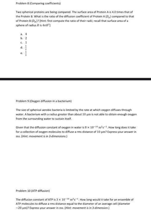 Solved Problem 8 (Comparing coefficients) Two spherical | Chegg.com