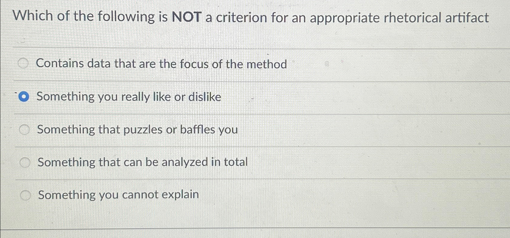 Solved Which of the following is NOT a criterion for an | Chegg.com