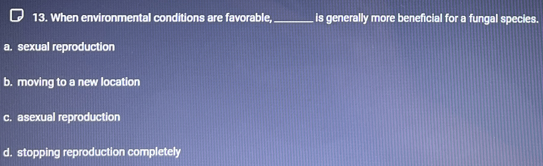 Solved When environmental conditions are favorable, q, ﻿is | Chegg.com