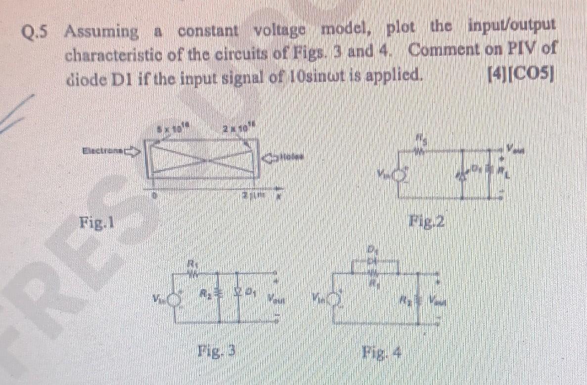 Solved 5 Assuming A Constant Voltage Model Plot The 8163