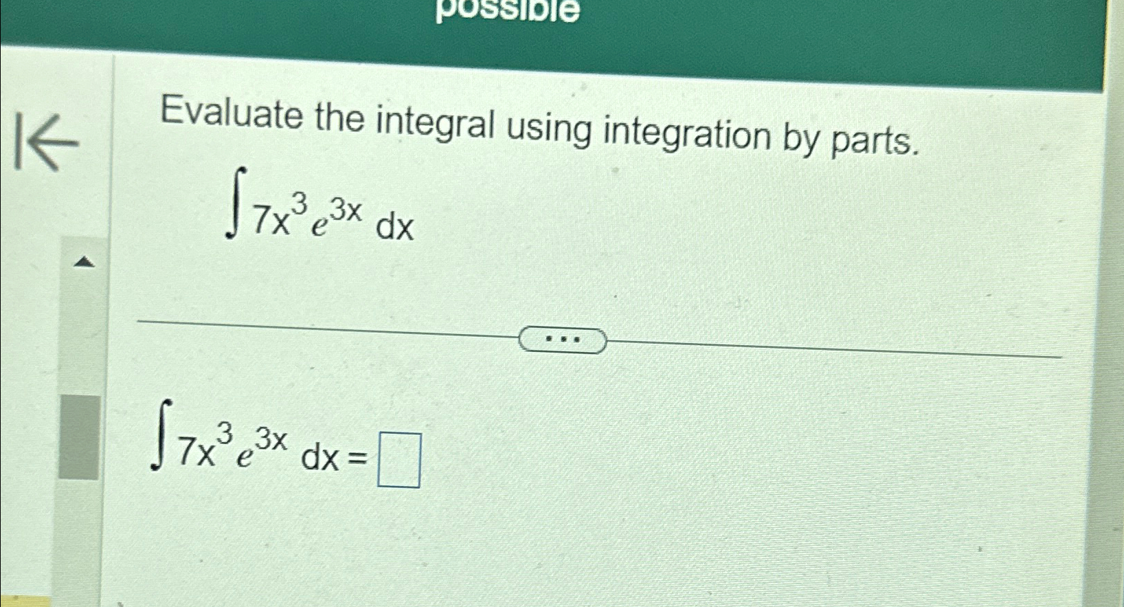 Solved Evaluate the integral using integration by | Chegg.com