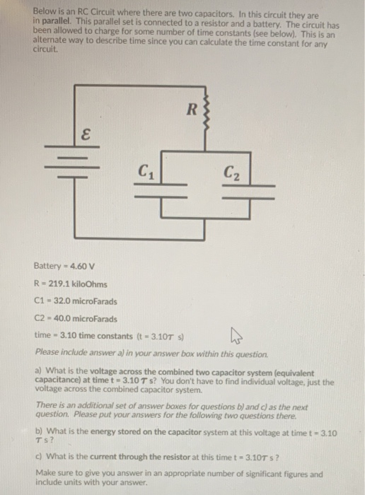 Solved Challenge Problem - RC Parallel Circuit Below is a | Chegg.com