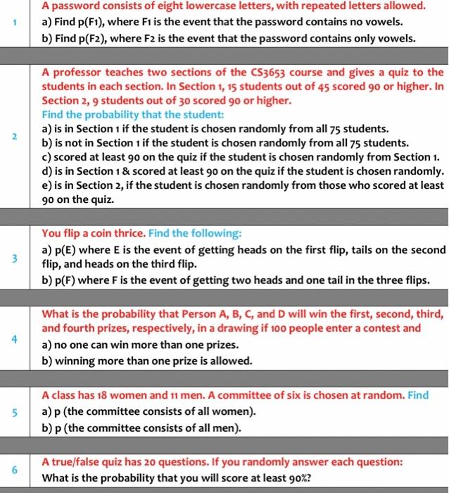 Solved A password consists of eight lowercase letters, with | Chegg.com
