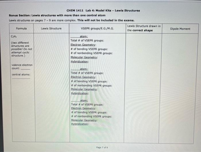 Solved CMFM 1411 Iah At Model ICite - I meis StractureeCHEM | Chegg.com