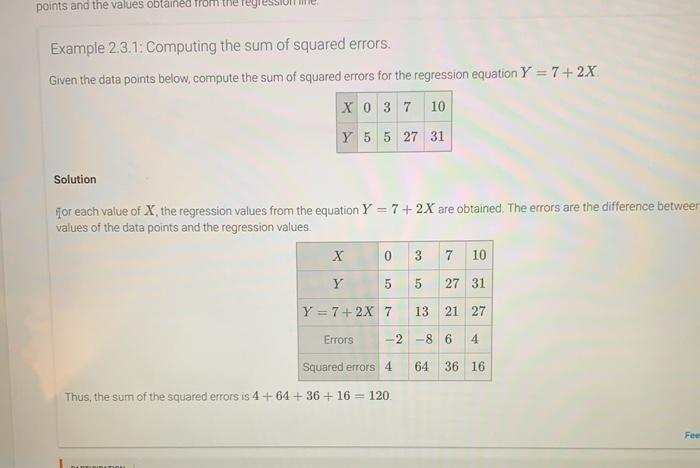 Solved points and the values obtained from the reyi Example | Chegg.com