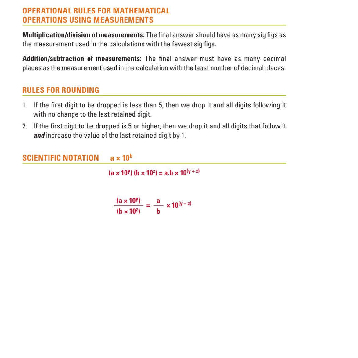 OPERATIONAL RULES FOR MATHEMATICALOPERATIONS USING | Chegg.com