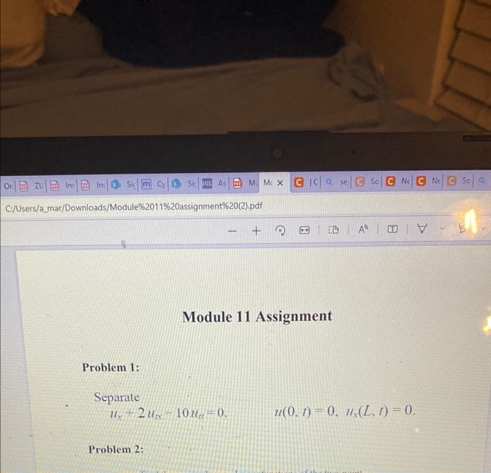 Module 11 Assignment Problem 1 Separate 
