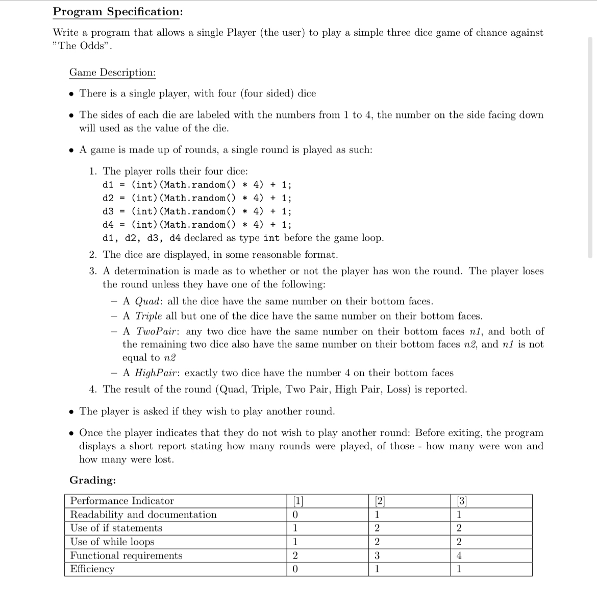 Solved Java Program6 ﻿Specification:Write a program that | Chegg.com