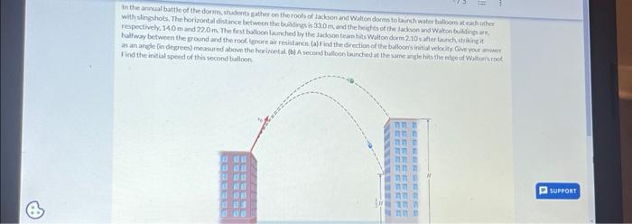 Solved halfway between the ground and the rood ignore air | Chegg.com